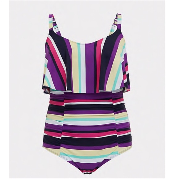 torrid | Swim | New Torrid Sz 3 Flounce Swim Bathing Suit 3x | Poshmark